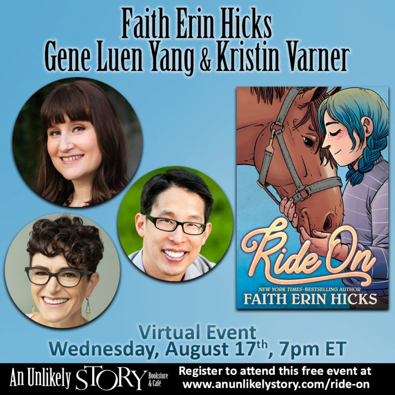 Virtual Events for Ride On’s publication – Faith Erin Hicks